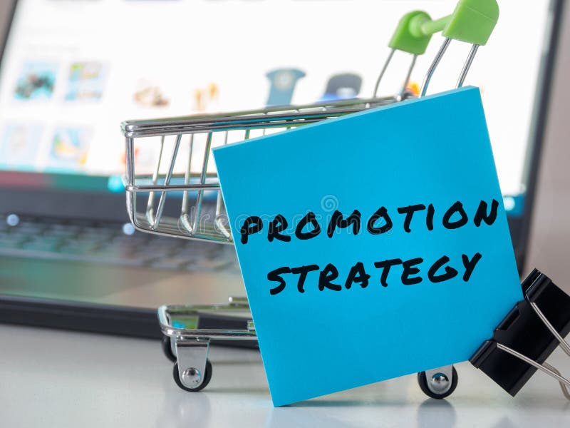 Promotion Strategy Text Title Sticker Shopping Commerce Marketing Stock ...