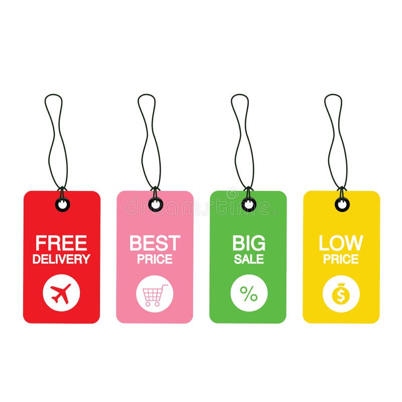 Promotion tag stock illustration. Illustration of product - 31737113
