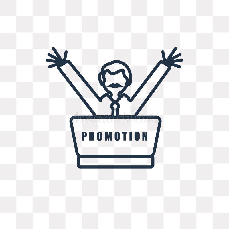 Promotion Vector Icon Isolated on Transparent Background, Promotion ...