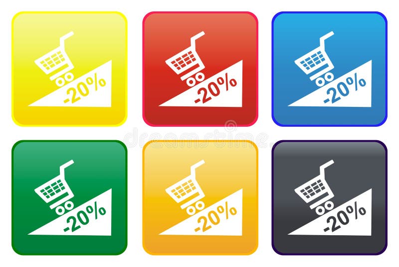 Promotion web button stock vector. Illustration of information - 8401265