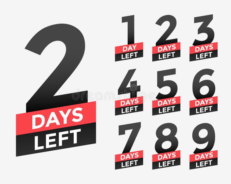 Two Days Left Stock Illustrations – 2,003 Two Days Left Stock ...