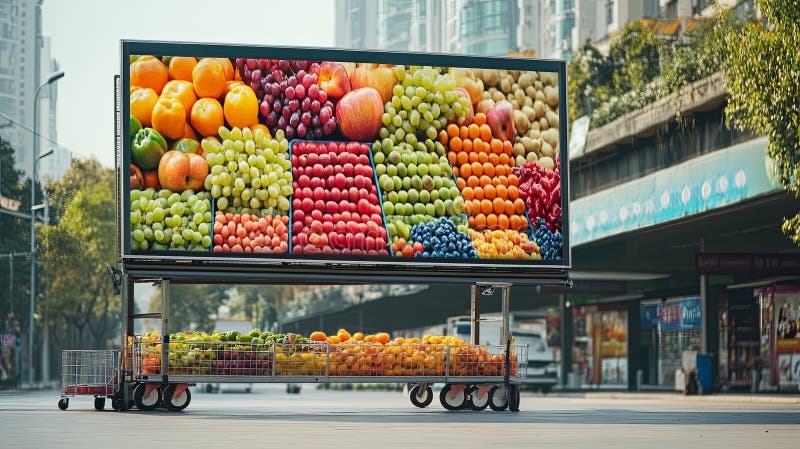 A Promotional Billboard Showcasing a Supermarket S Loyalty Program ...