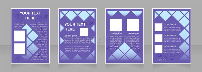 Promotional Blank Brochure Layout Design. Brand Recognition. Vertical ...