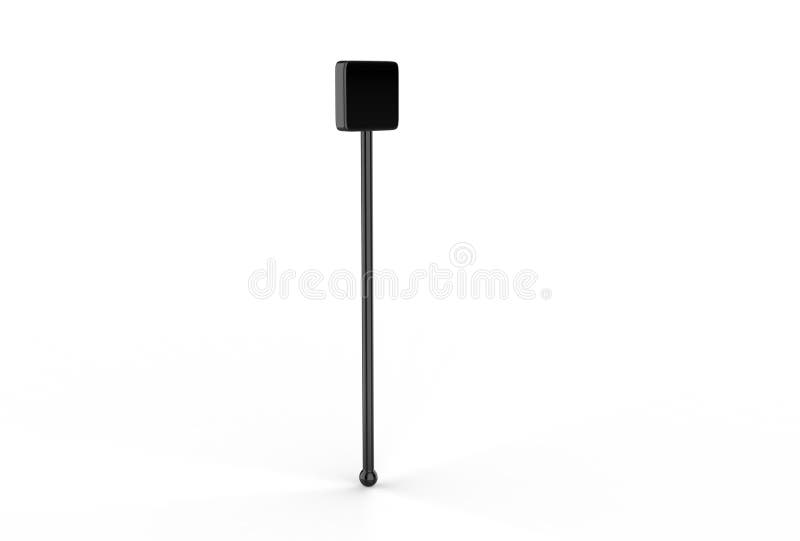 Promotional Cocktail Stirrer for Branding. 3d Render Illustration ...
