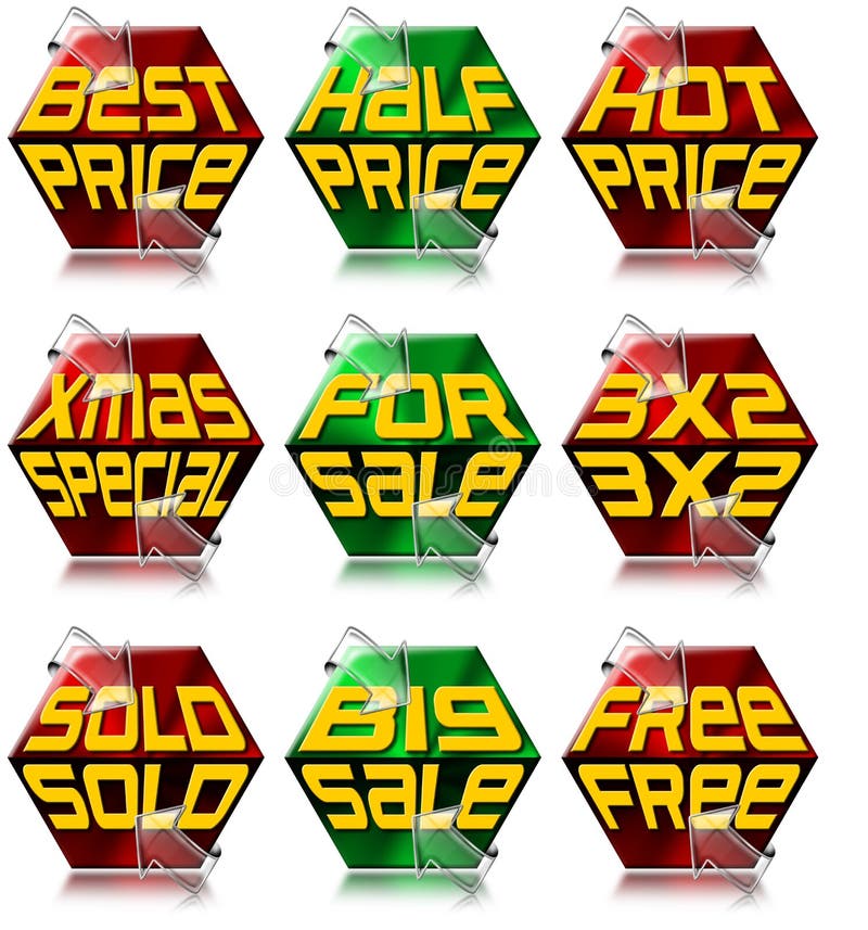 Promotional Cube stock illustration. Illustration of offers - 22492156