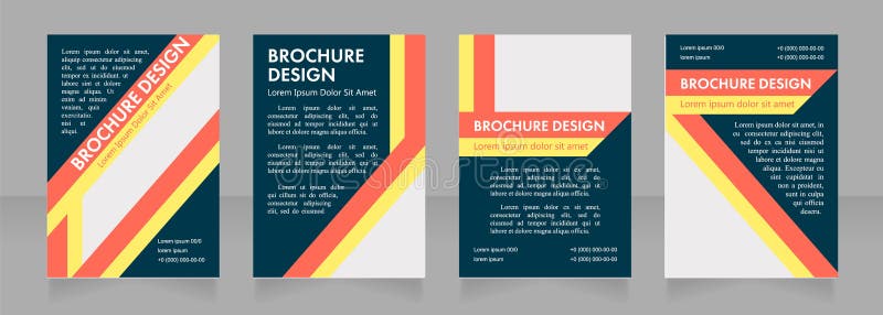 Promotional Representation Blank Brochure Layout Design. Formal Event ...