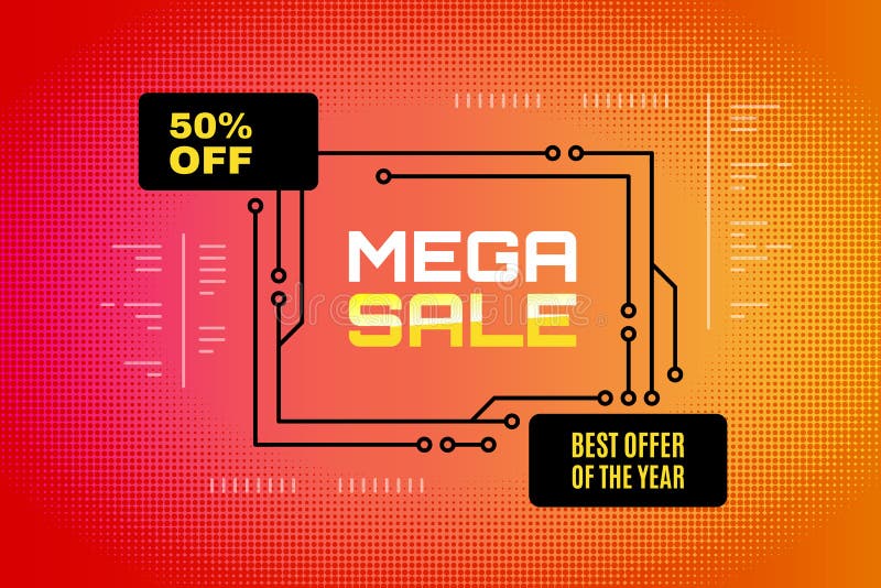 Promotional Sale Banner Template Design Stock Vector - Illustration of ...