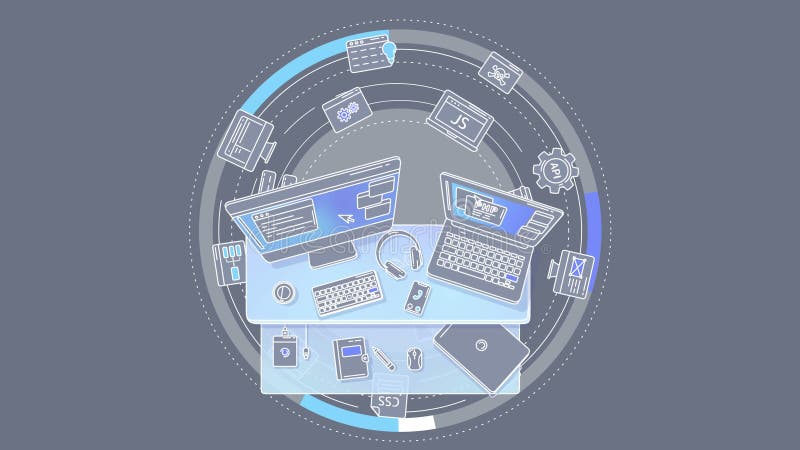 Promotional Web Development Animated Poster Stock Video - Video of ...