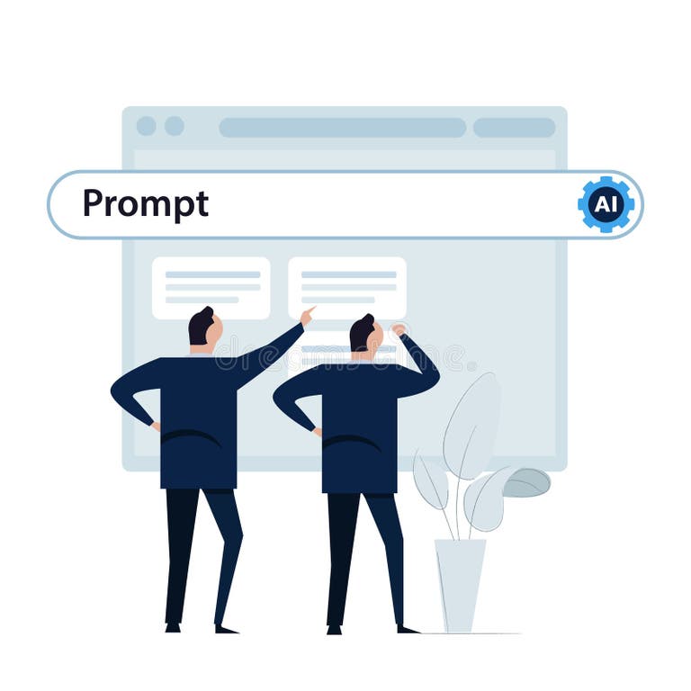 Prompt AI Artificial Intelligence People Query Input Interaction with ...