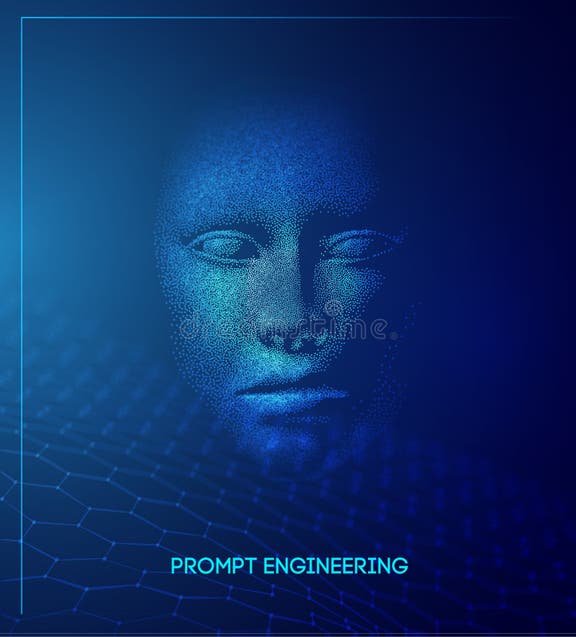 Prompt Engineering, AI and Data Visualization. Stock Vector - Illustration of technology, icon ...