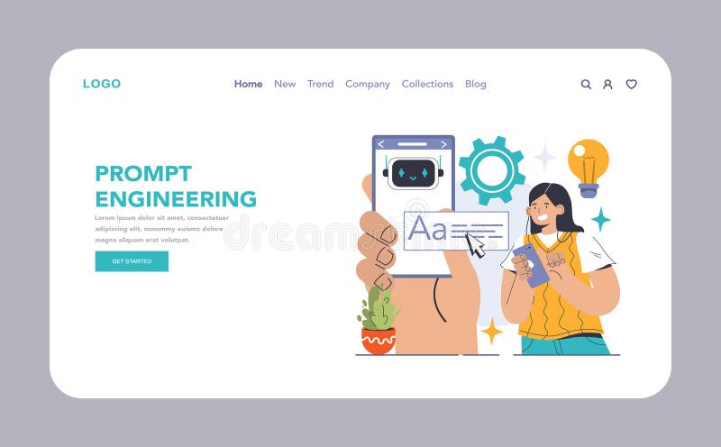 Prompt-engineers Writing a Command Stock Vector - Illustration of ...