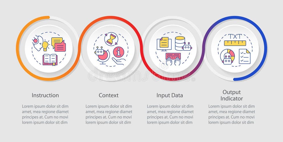 Prompt Key Elements Loop Infographic Template Stock Vector - Illustration of editable, report ...