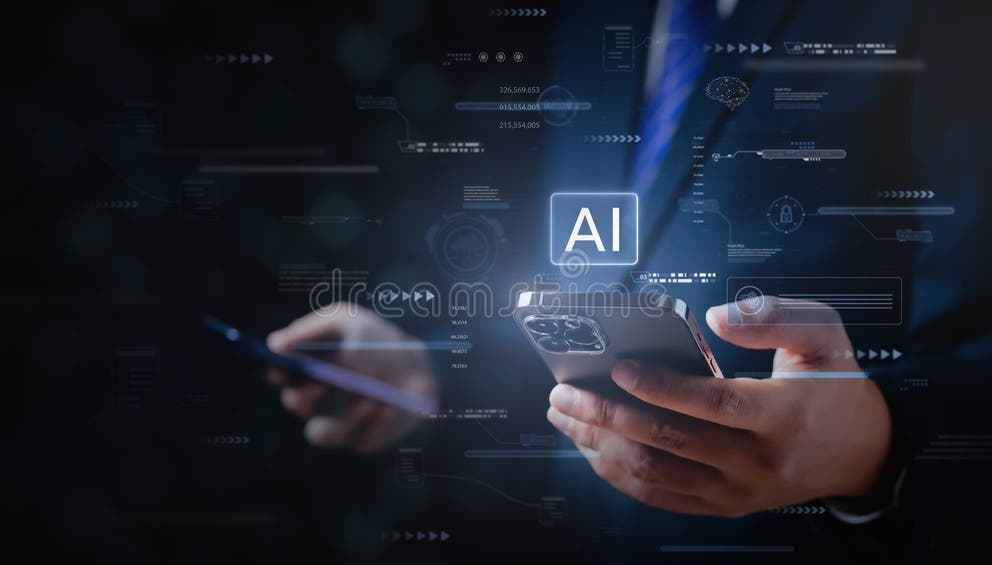 Prompt Text, AI Texting Prompt on Keyboard with Smart Artificial Intelligence. Prompt Text with ...