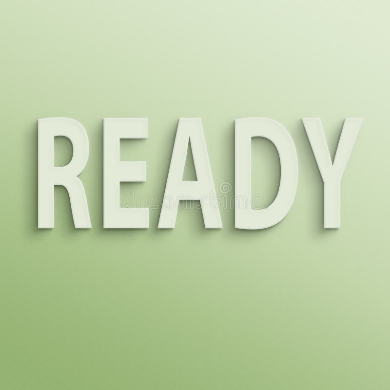 Pronto ilustração stock. Ilustração de projeto, preparar - 49592784