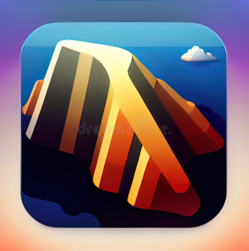 Pronunciation Software App Icon. Generative AI. Stock Illustration ...