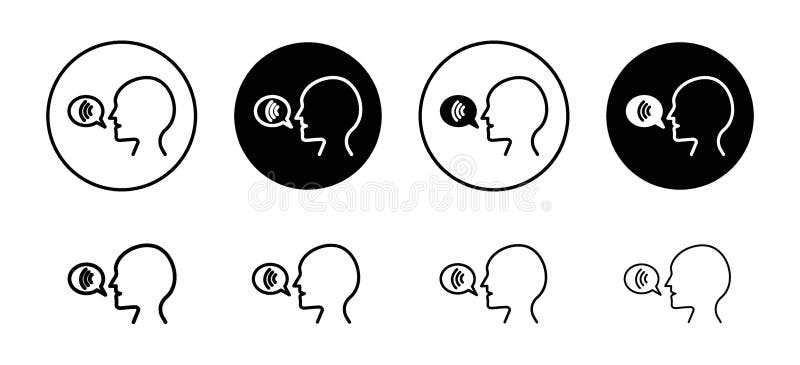 Pronunciation Vector Icon Set Collection. Pronunciation Outline Flat ...