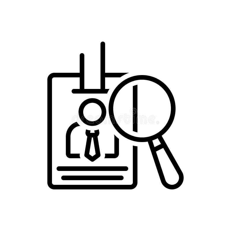 Black Line Icon for Proof, Evidence and Vindication Stock Vector ...