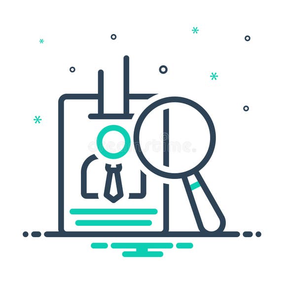 Mix Icon for Proof, Vindication and Evidence Stock Vector ...