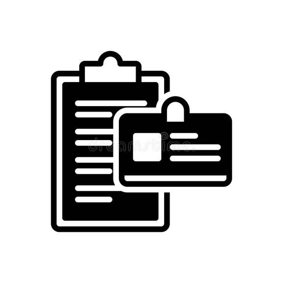 Black Solid Icon for Proof, Evidence and Location Stock Vector ...