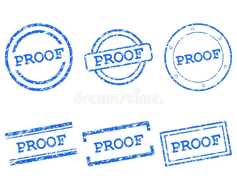 Proof stamps stock vector. Illustration of symbol, stamp - 142848920