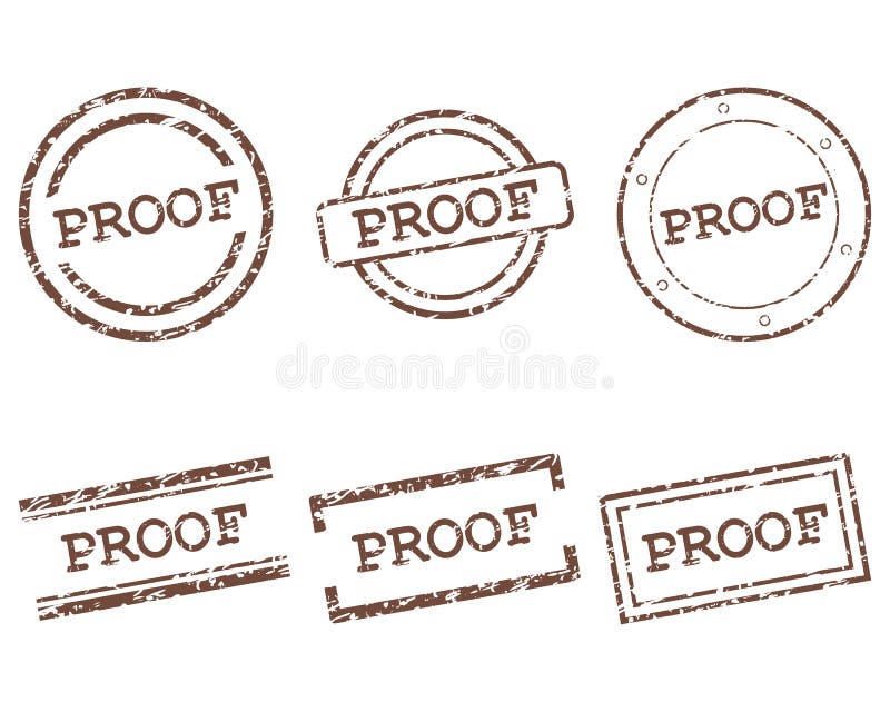 Proof stamps stock vector. Illustration of icon, symbol - 151491593