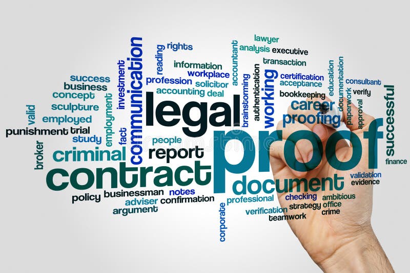 Proof word cloud stock photo. Image of acceptance, confirmation - 90690974