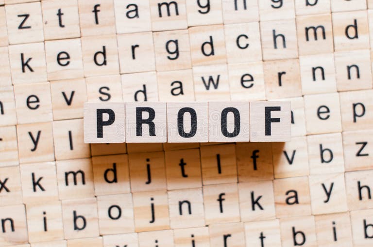 Proof word concept stock image. Image of book, approval - 142634223