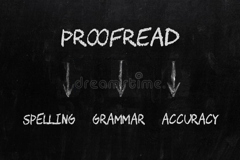 Proofread Spelling Grammar Accuracy Stock Illustration - Illustration ...