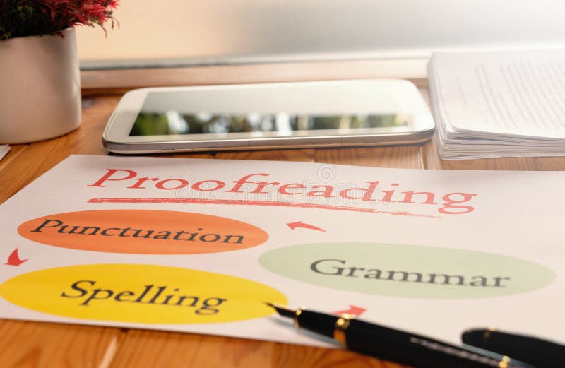 Proofreading Information Sheet Stock Photo - Image of essay, proof ...