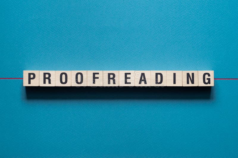 Proofreading - Word Concept on Cubes Stock Image - Image of design ...