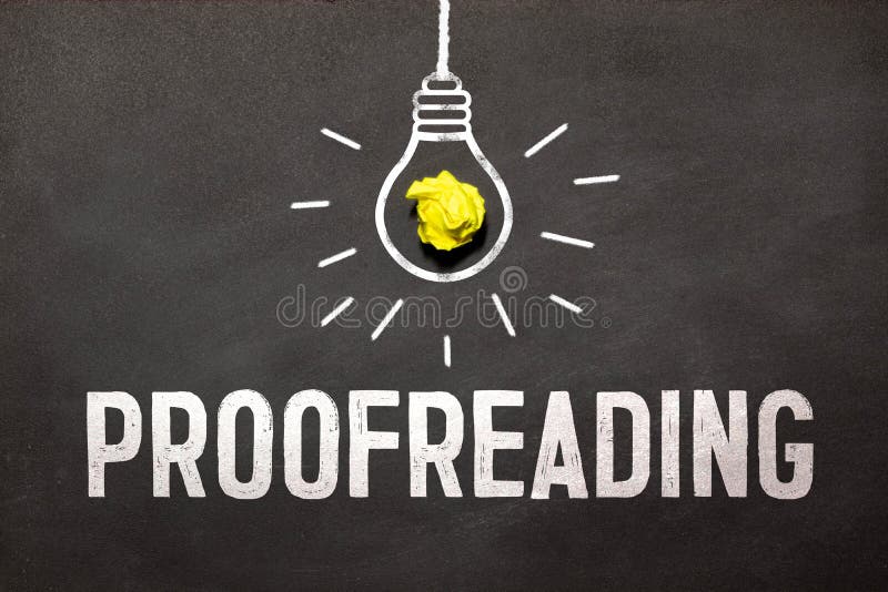 Proofreading Word on White Sheet with Red Pen on Wooden Table Stock ...