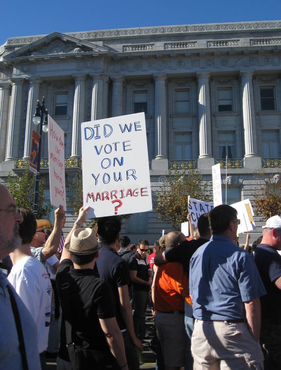 Prop 8 Protest editorial image. Image of california, civil - 23890610