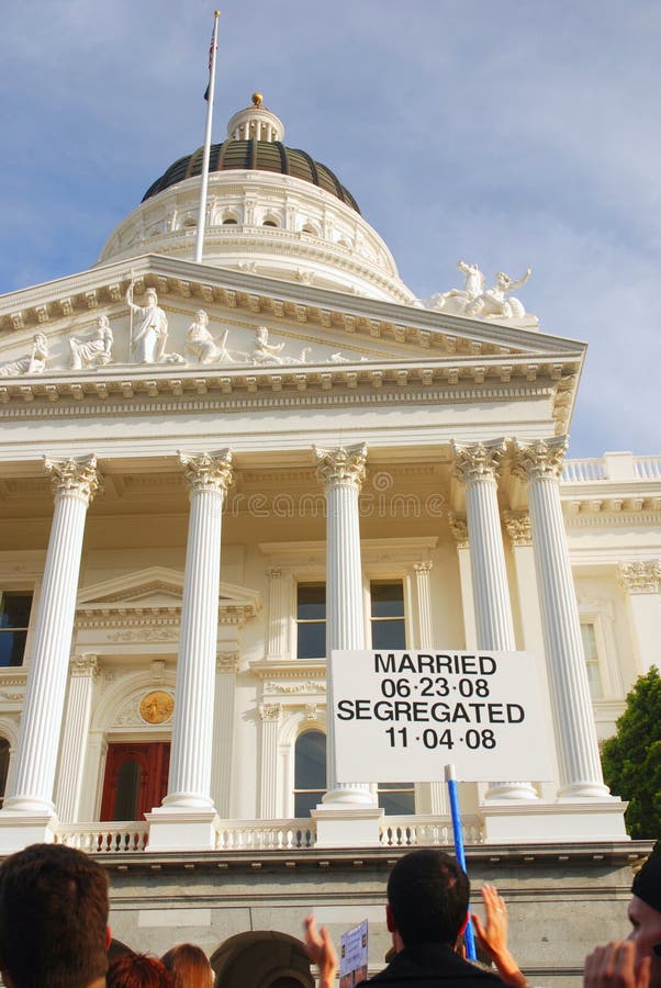 Prop 8 Protest editorial stock photo. Image of state, sacramento - 7261378