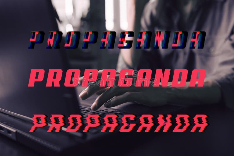 Propaganda Political in Internet Concept Stock Image - Image of ...