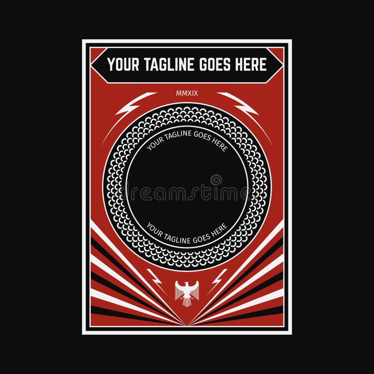 PROPAGANDA POSTER BACKGROUND Stock Vector - Illustration of retro ...