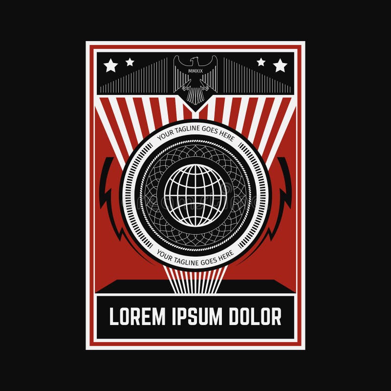 Propaganda Poster Background Stock Vector - Illustration of original ...