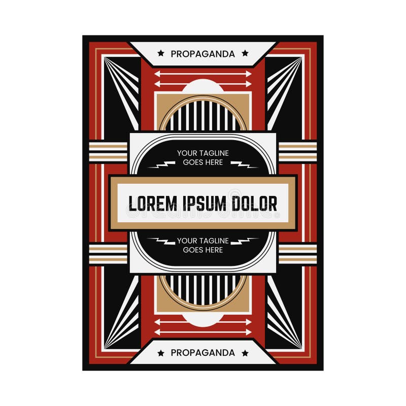 PROPAGANDA POSTER DESIGN TEMPLATE Stock Vector - Illustration of ...