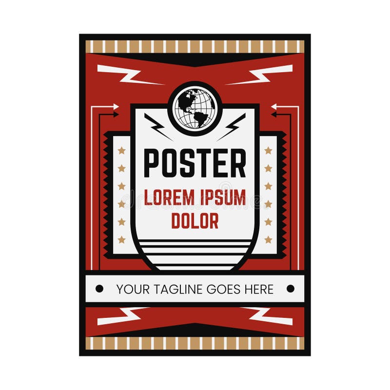 PROPAGANDA POSTER DESIGN TEMPLATE Stock Vector - Illustration of ...