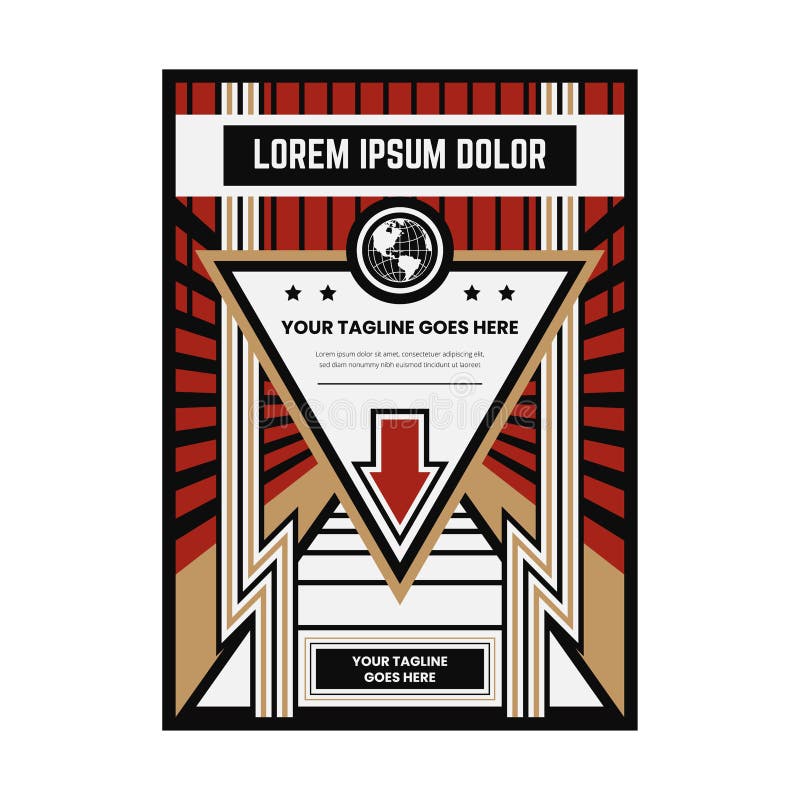 PROPAGANDA POSTER DESIGN TEMPLATE Stock Vector - Illustration of ...