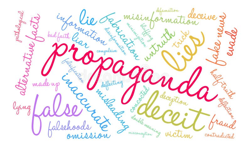 Propaganda Word Cloud stock vector. Illustration of liar - 98305627
