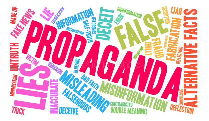Propaganda Word Cloud stock vector. Illustration of facts - 102180437