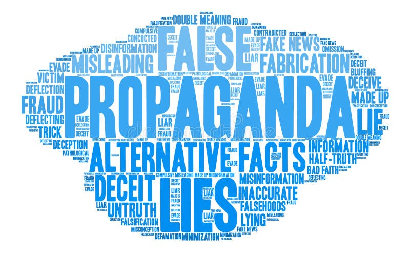 Propaganda Word Cloud stock vector. Illustration of defamation - 99379427