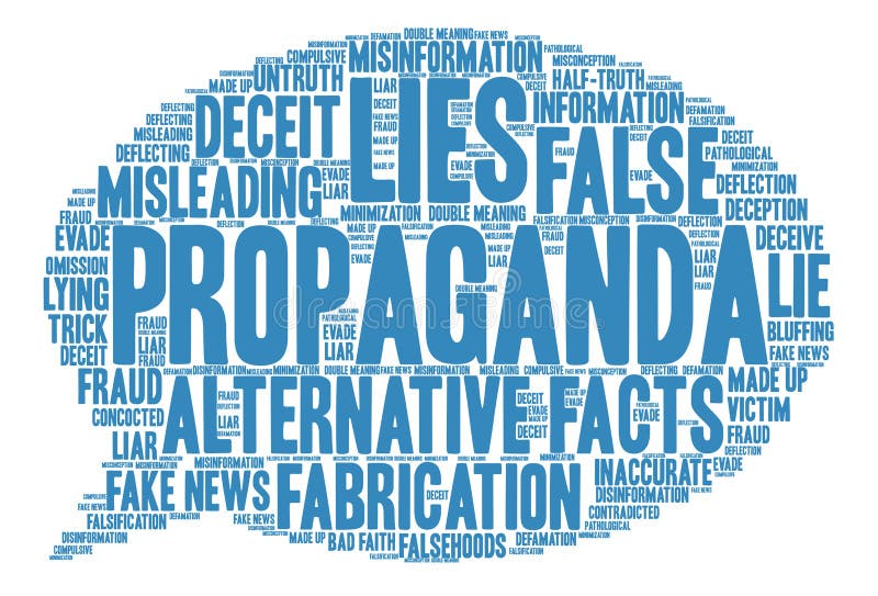 Propaganda Word Cloud stock vector. Illustration of information - 98194345