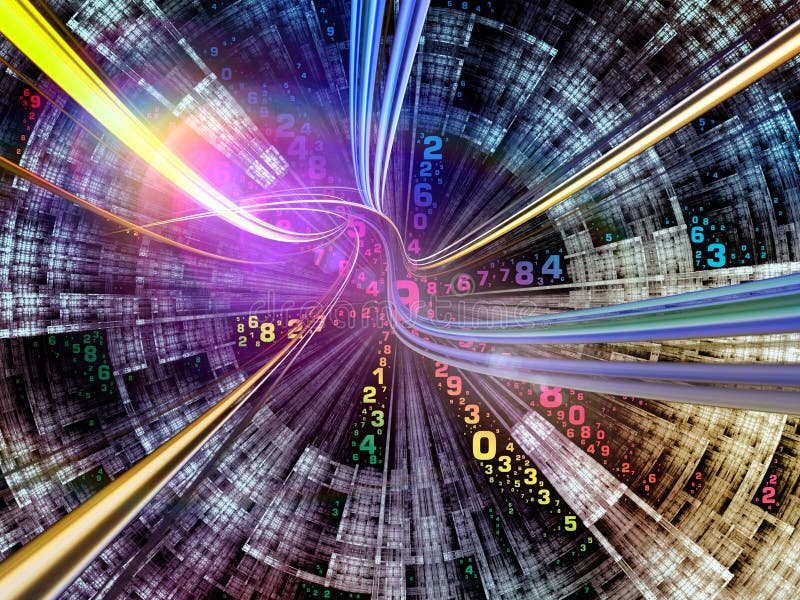 Propagation of Digital World Stock Illustration - Illustration of ...