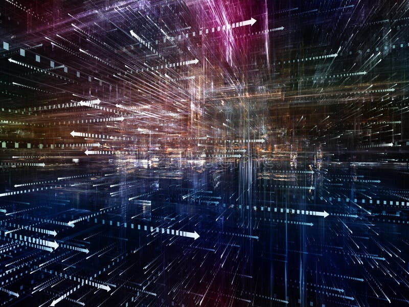 Propagation of Digital World Stock Illustration - Illustration of ...