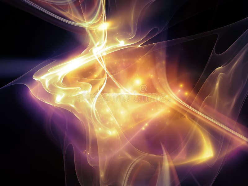 Propagation of Light Trails Stock Illustration - Illustration of flare ...