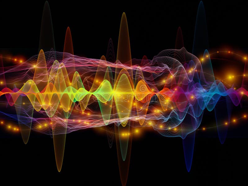 Propagation of Light Wave stock illustration. Illustration of effect ...