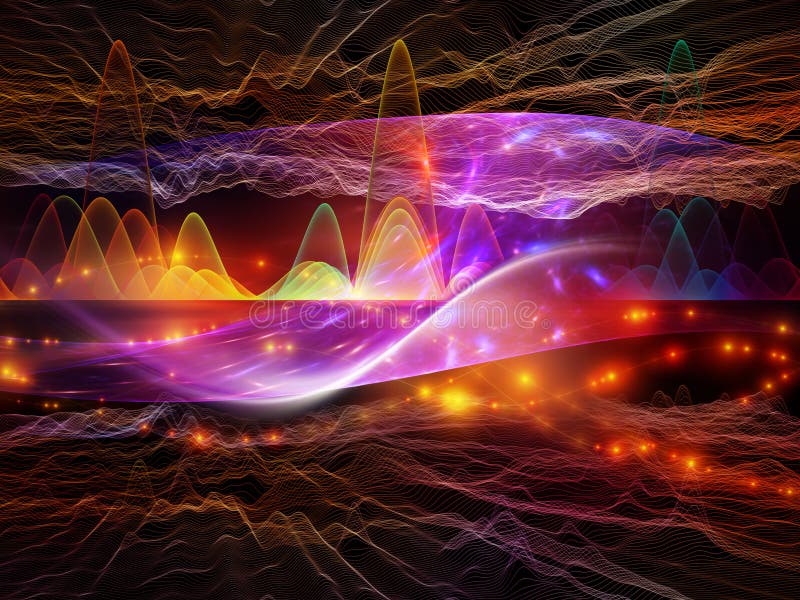 Propagation of Oscillation stock illustration. Illustration of ...