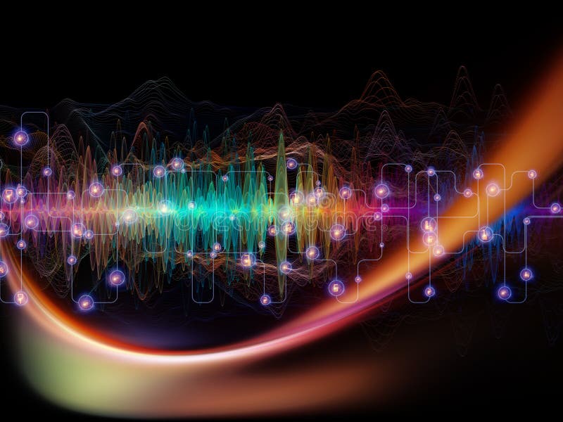 Propagation of Light Wave stock illustration. Illustration of effect ...