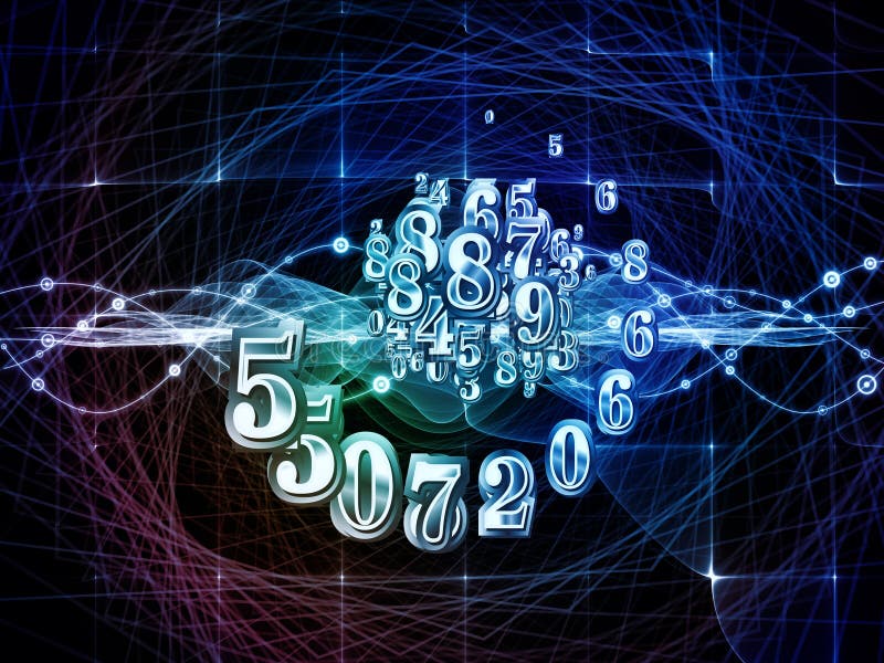 Propagation of Numbers stock illustration. Illustration of code - 72132521